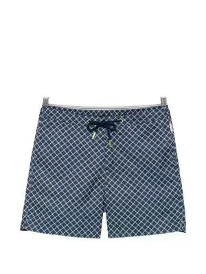 Orlebar Brown Geometric-pattern Drawstring Swim Shorts