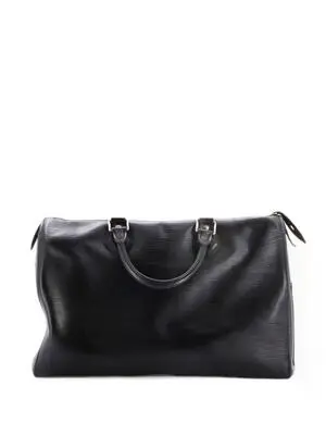 LOUIS VUITTON Speedy Handbag Epi Leather 35 Satchel - Black