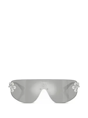 Dolce & Gabbana Shield-frame Sunglasses - Silver