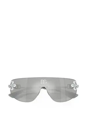 Dolce & Gabbana Shield-frame Sunglasses - Silver