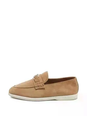 LOUIS VUITTON Suede Loafers - Brown