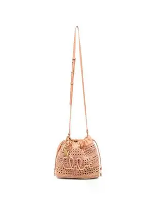 Chloé Summer Banana Drawstring Bucket Bag