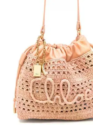 Chloé Summer Banana Drawstring Bucket Bag