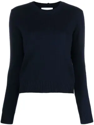 LISA YANG Mable Cashmere Crewneck Sweater - Blue