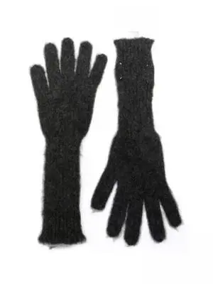 MAISON MARGIELA Brushed-knit Four-stitch Gloves