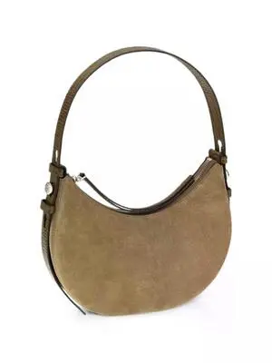 Tory Burch Romy Suede Half Moon Bag - Neutrals