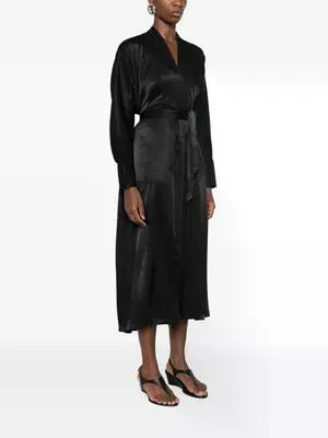 Dixie Wrap-style Belted Midi Dress