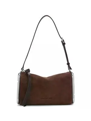 Marc Jacobs Scene Small Shoulder Bag In Suede - Brown