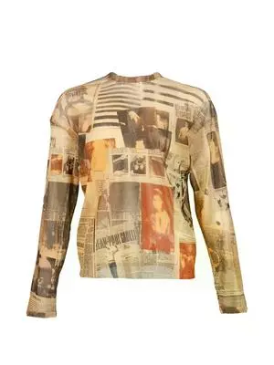 JEAN PAUL GAULTIER Printed Long-sleeve T-shirt