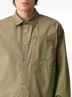 Rains Light Logo-embroidered Shirt