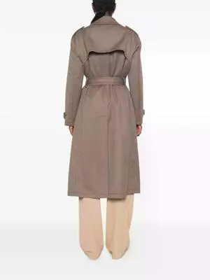 Tagliatore Double-breasted Belted Coat