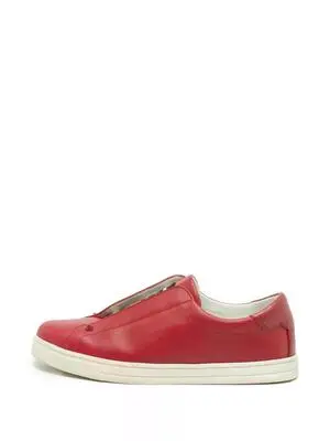 Fendi Rockoclick Ff Slip-on Sneakers - Red