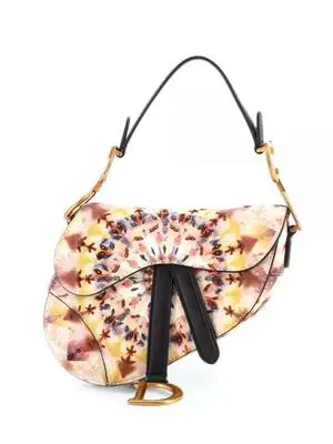 Dior Kaleidiorscopic Calfskin Mini Saddle Handbag - Multicolour