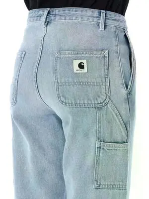 Carhartt Work In Progress Pierce Stone-washed Logo-patch Jeans