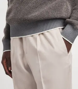 Herno Silk-cashmere Drawstring Trousers