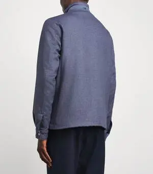 Herno Silk-cashmere High-neck Bomber Jacket