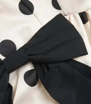 Rebecca Vallance Satin Polka Dot Bacio Mini Dress
