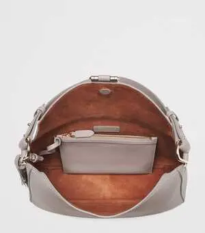 ASPINAL OF LONDON Grained Leather Ella Shoulder Bag