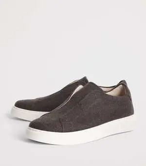 Eleventy Flannel Slip-on Sneakers