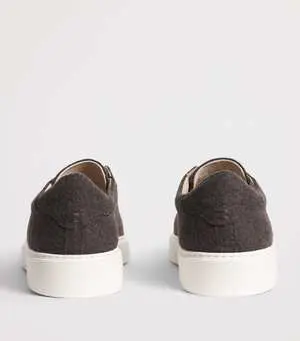 Eleventy Flannel Slip-on Sneakers