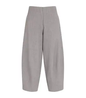 Source Unknown Pintuck Bimba Wide-leg Trousers