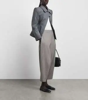Source Unknown Pintuck Bimba Wide-leg Trousers