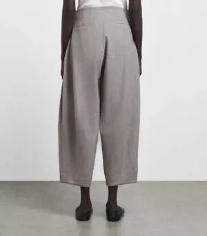 Source Unknown Pintuck Bimba Wide-leg Trousers