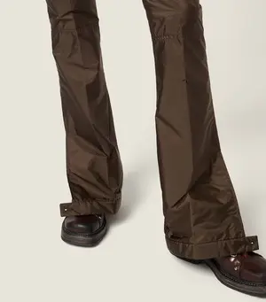 Miu Miu Technical Fabric Flare Trousers