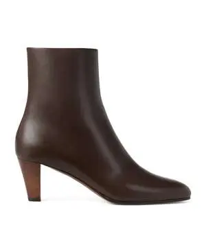 Ralph Lauren Calfskin Bernice Ankle Boots 55 - Brown