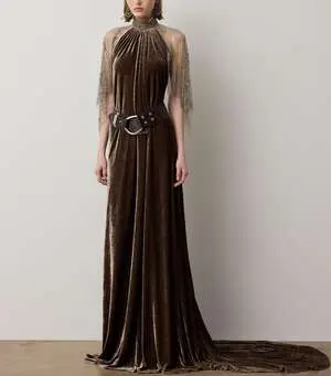 Ralph Lauren Velour Willow Gown