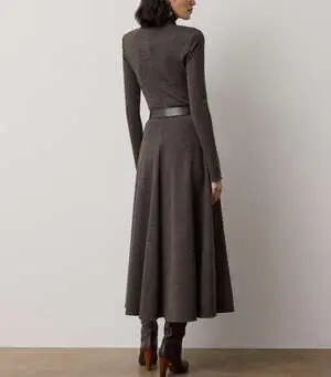 Ralph Lauren Wool Emmerson Midi Dress