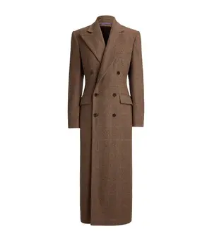 Ralph Lauren Tweed Overcoat - Brown