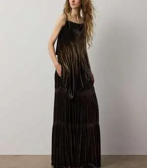 Ralph Lauren Velvet Asymmetrical Idina Top