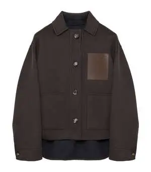 Loewe Wool-cashmere Workwear Jacket - Brown