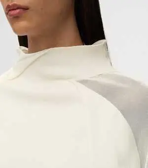 Loewe Draped Cut-away Sweater - White