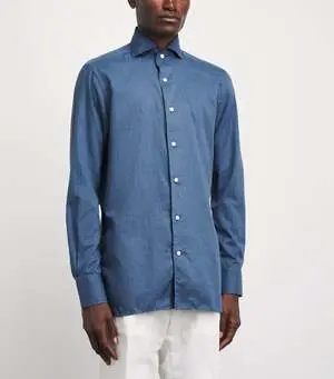 100HANDS Cotton Herringbone Shirt