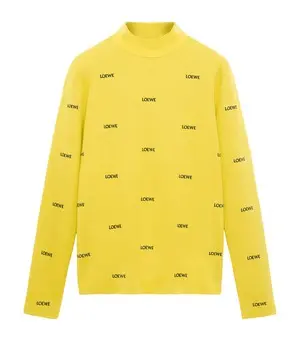 Loewe High-neck Monogram Top - Yellow