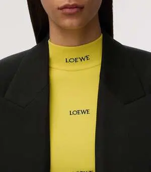 Loewe High-neck Monogram Top - Yellow