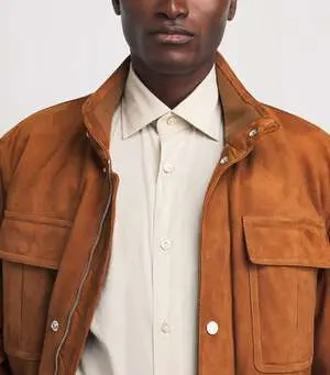 100HANDS Cotton-silk-wool Stripe Shirt