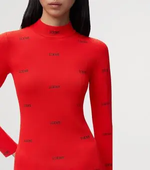 Loewe All-over Logo Top - Red