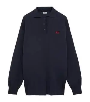 Loewe Cashmere-silk Polo Sweater
