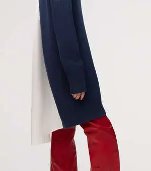 Loewe Layered Shirt-sweater Mini Dress