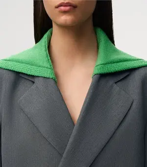 Loewe Wool Layered-sweater Effect Blazer