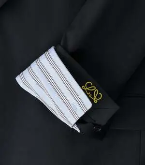 Loewe Wool-blend Layered-cuff Coat