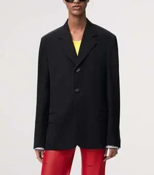 Loewe Wool-blend Layered-cuff Blazer