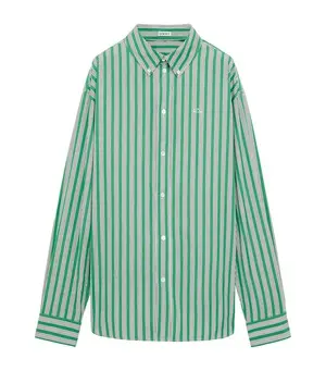 Loewe Stripe Anagram Shirt - Green