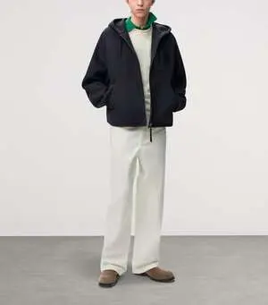 Loewe Wool-silk Tweed Hooded Jacket