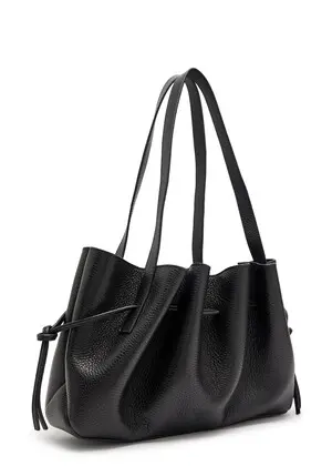 Yuzefi Scallop Suede Shoulder Bag