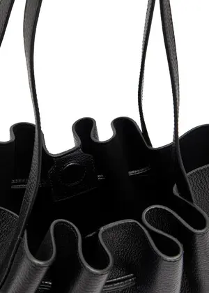 Yuzefi Scallop Suede Shoulder Bag