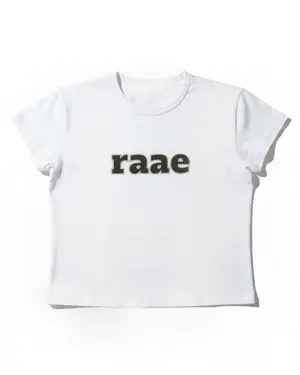 RAAE UK Logo Embroidered Cotton Baby Tee - White